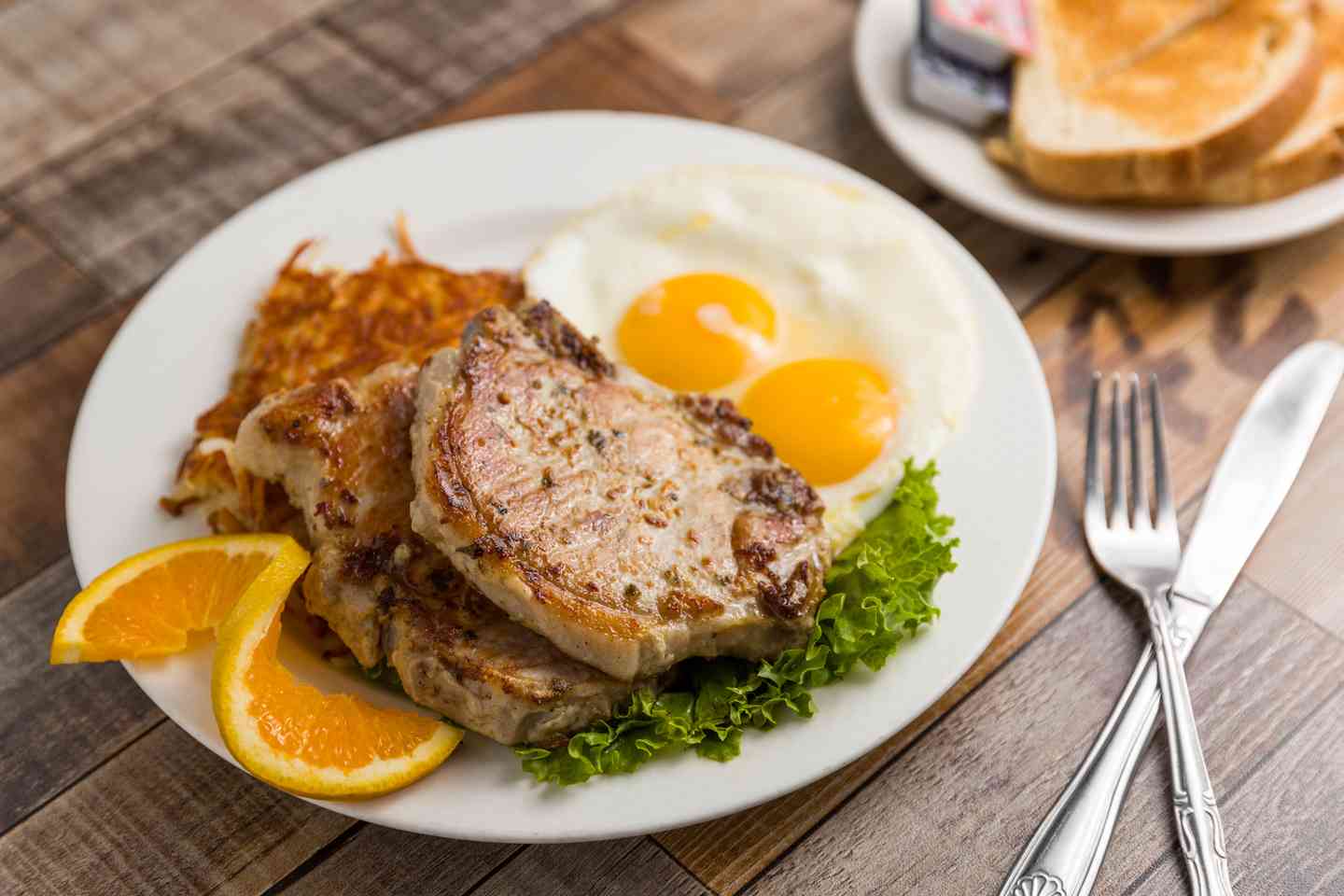 Pork Chops And Eggs 10 Oz Breakfast Nano Cafe Breakfast Restaurant In Sierra Madre Ca