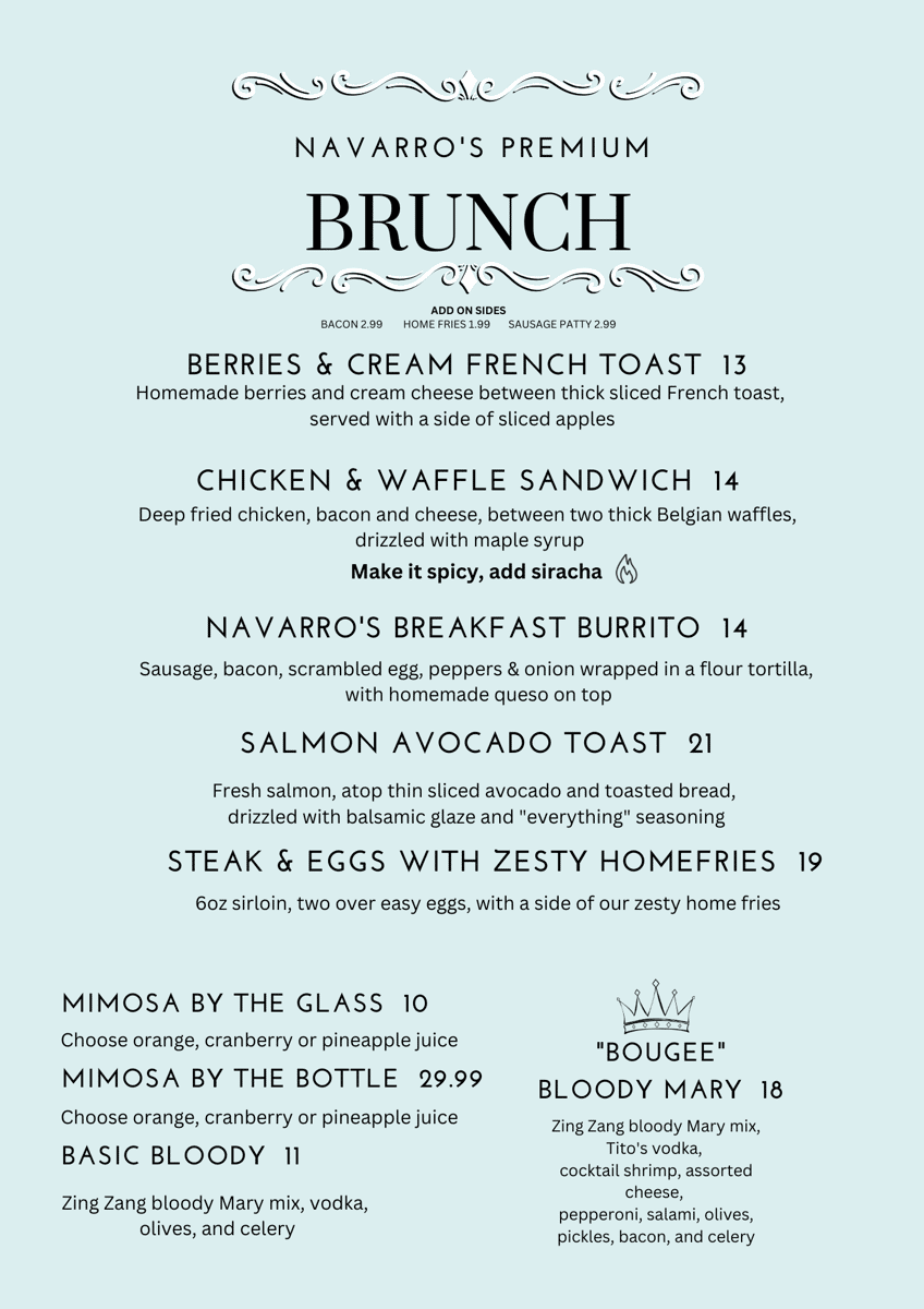 Events - Navarro's Bar & Grill - American Restaurant in Mercer, PA