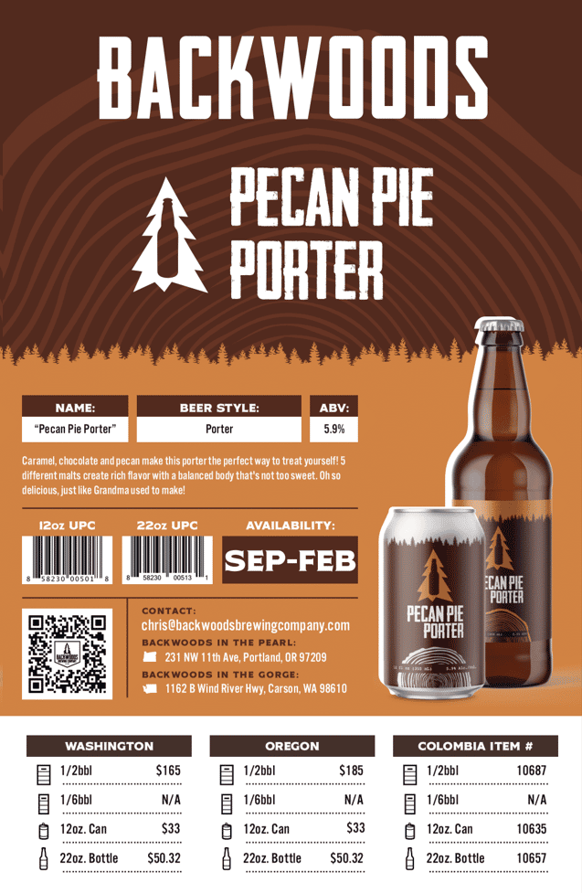 Brewery: Downloads - Backwoods Brewing Company - Brewpub