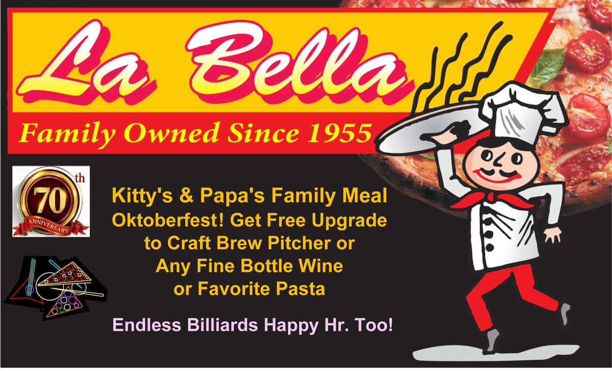 La Bella's - La Bella Pizza - Italian Restaurant in CA