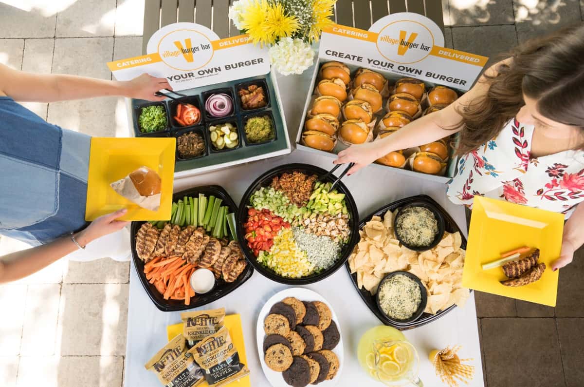 Catering - Village Burger Bar - American Restaurant in TX