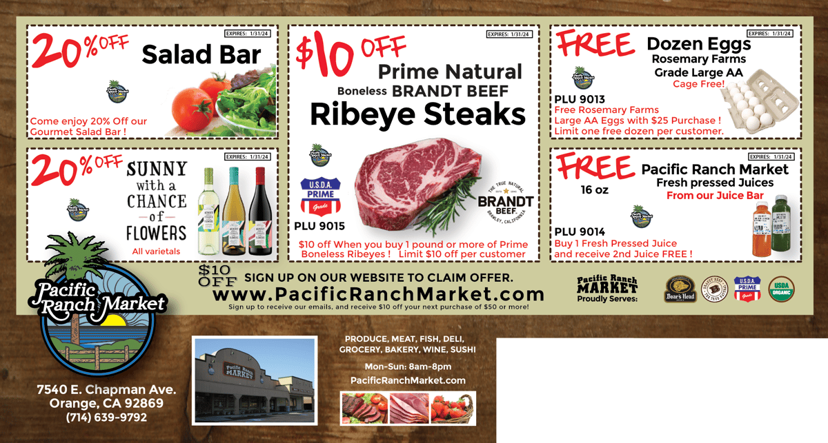 Current Specials - Pacific Ranch Market - Deli in Orange, CA