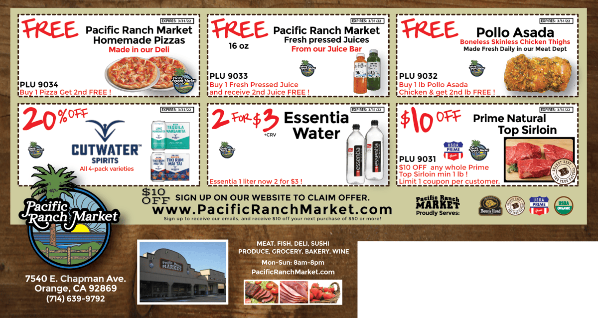 Current Specials - Pacific Ranch Market - Deli in Orange, CA
