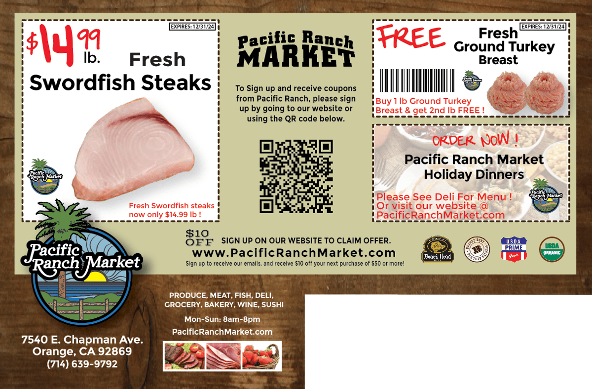 Current Specials - Pacific Ranch Market - Deli in Orange, CA