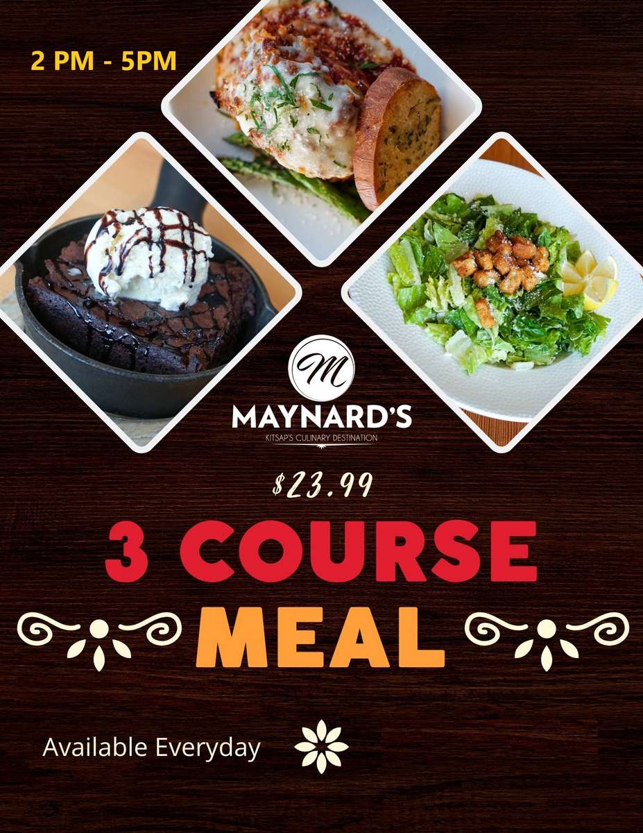 Menus - Maynard's Restaurant