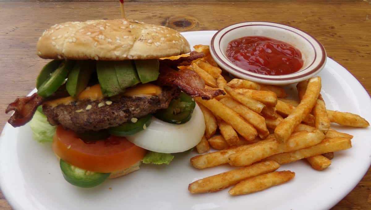 Mexican Style Burger* - Dinner - Amigos Authentic Mexican Grill & Bar ...