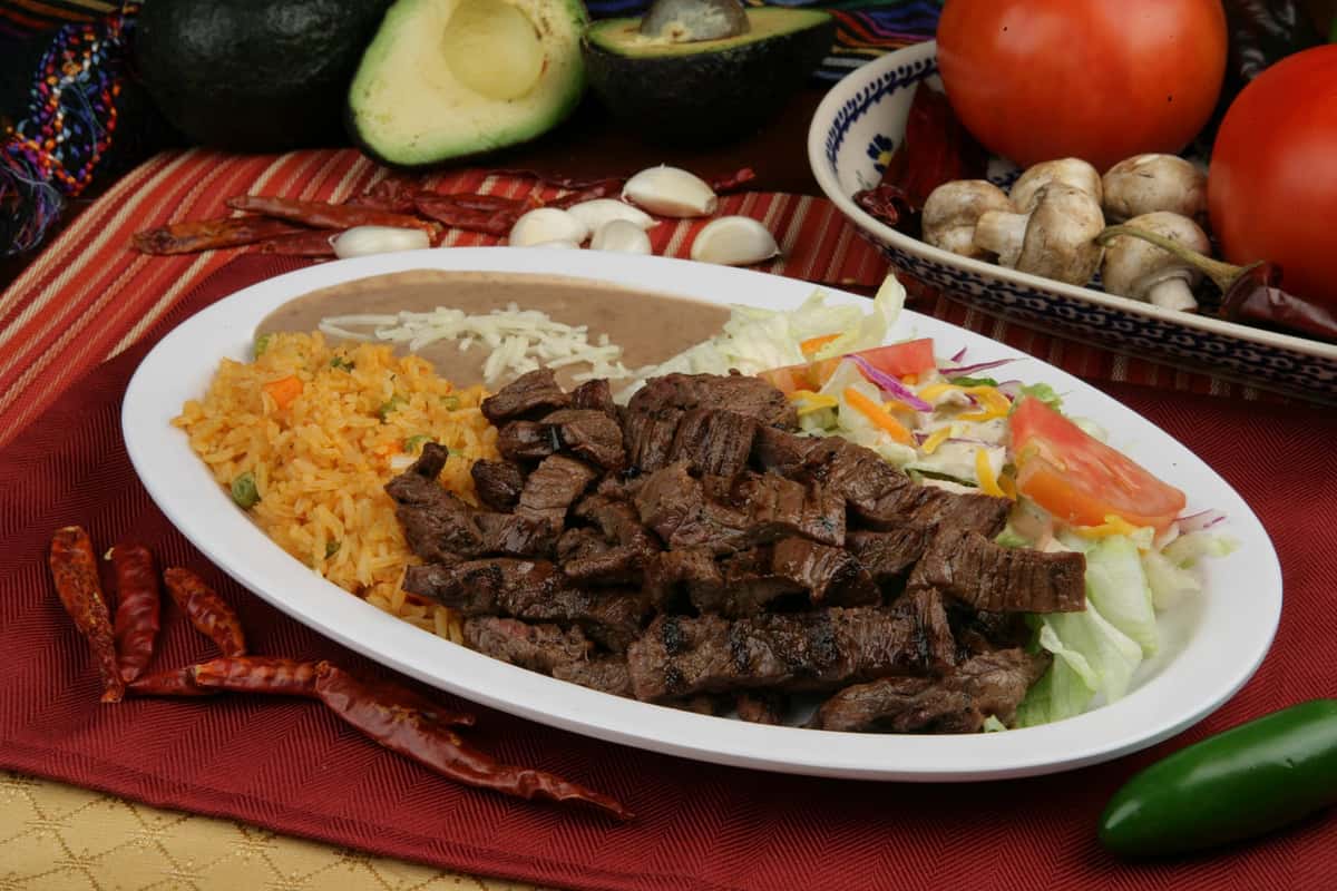 40. Carne Asada Plate - Rodeo Mexican Grill Food Menu - Rodeo Mexican ...