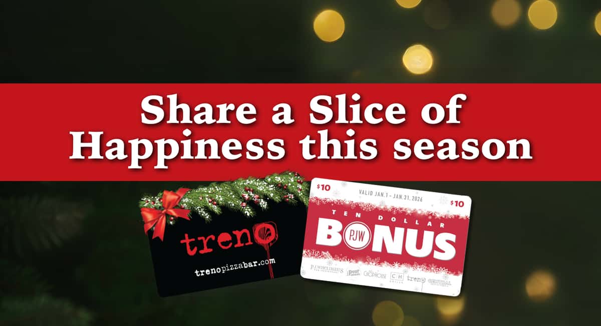 Gift Cards Holiday 25 - Treno - Pizza Restaurant in Haddon Township, NJ