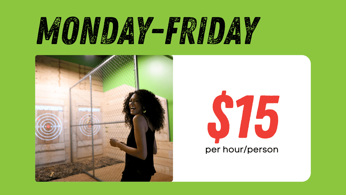 Experiences | Axe Throwing - PiNZ Bowl