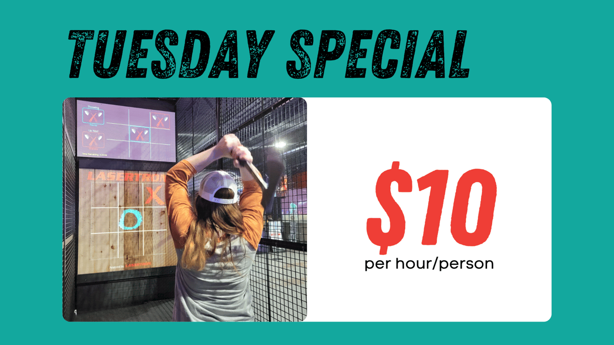 Experiences | Axe Throwing - PiNZ Bowl