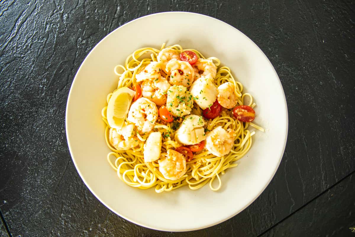 Shrimp & Scallop Scampi - Menu - Localz Kitchen and Cocktails ...