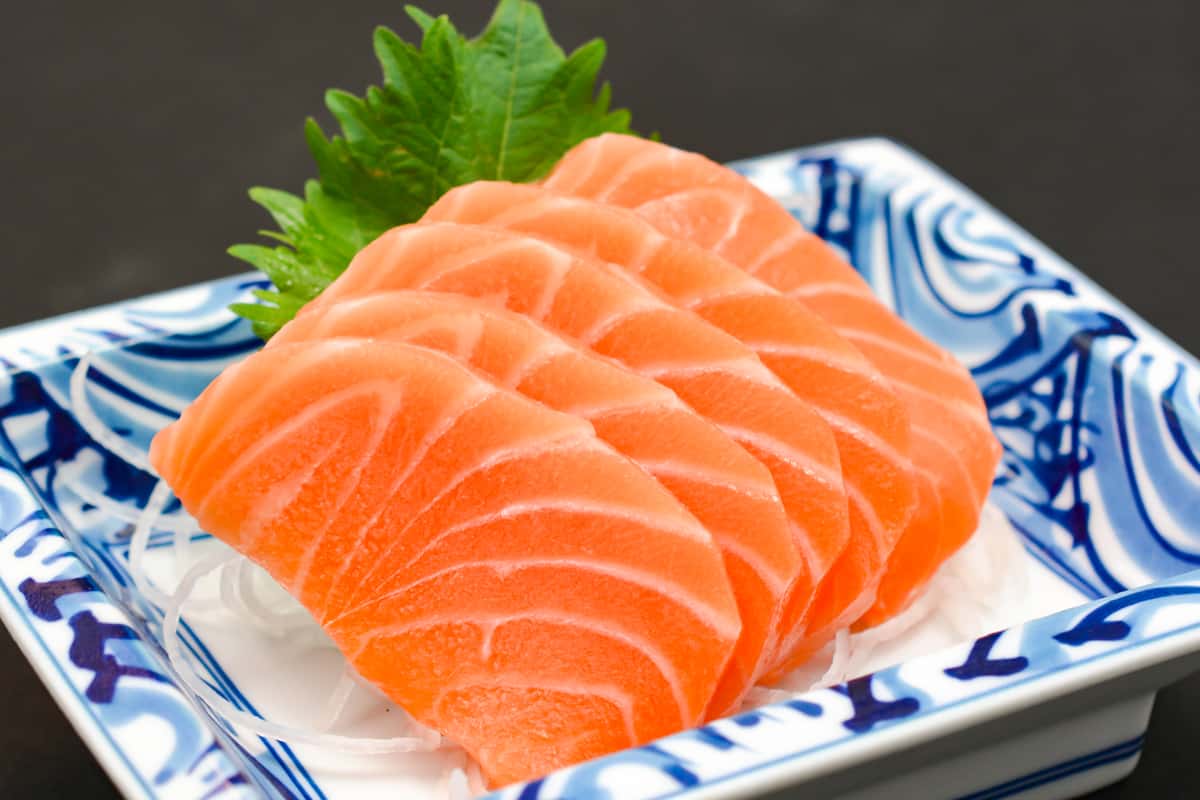 Salmon Sashimi Wallpaper