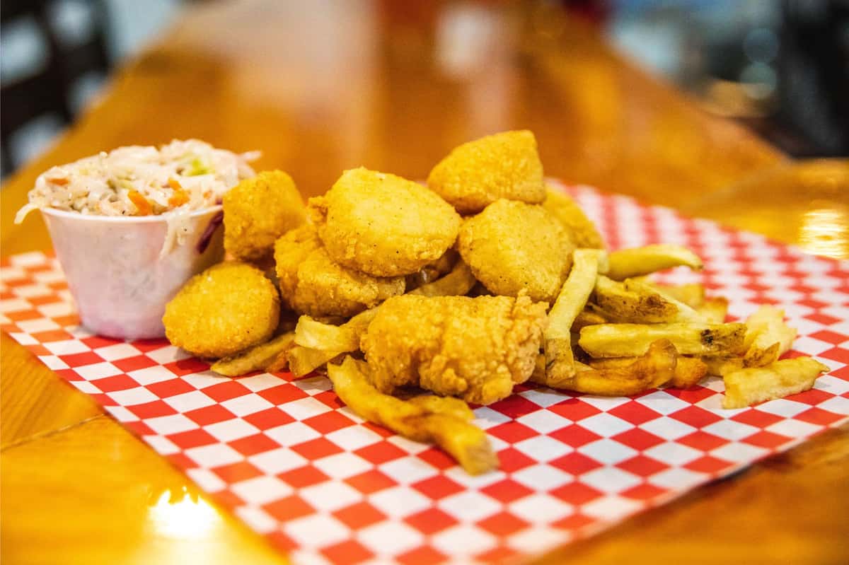 Fried Scallops And Fries