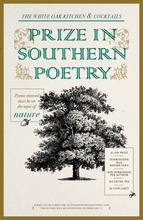 Prize in Southern Poetry! Calling all Southern poets - submit your poem ...