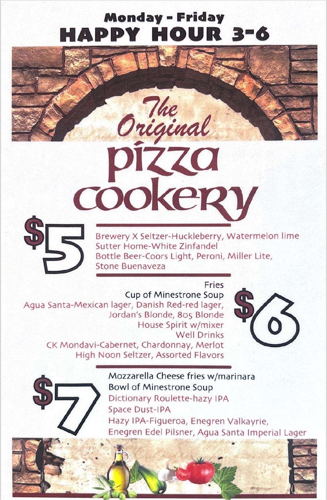 Happy Hour - The Original Pizza Cookery