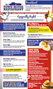 MENUS - The Town House Restaurant - Restaurant in Oviedo, FL