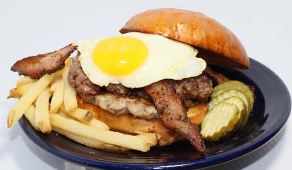 Barn Yard Burger - Sunday Brunch - Red Cabin at Green Acres