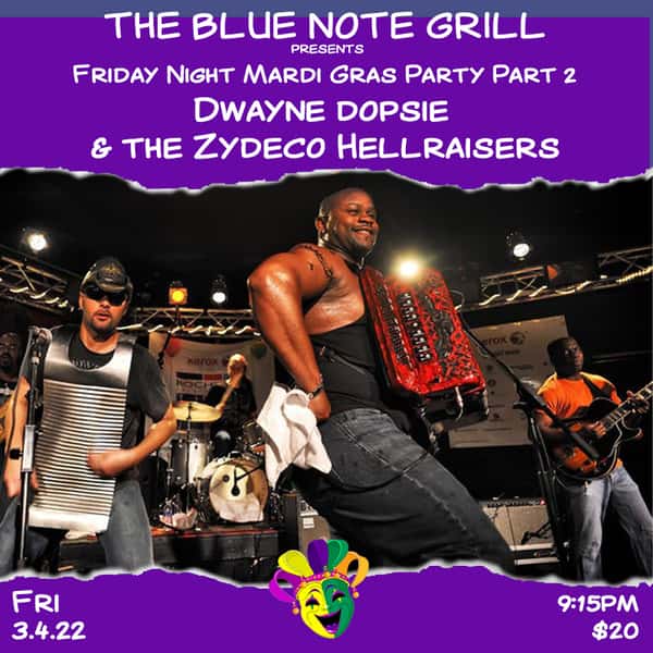 Friday Night Mardi Gras Party Pt 2 with Dwayne Dopsie & the Zydeco ...