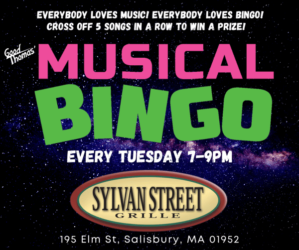 Absolut Music Bingo ~ Salisbury - Sylvan Street Grille - Bar & Grill in MA