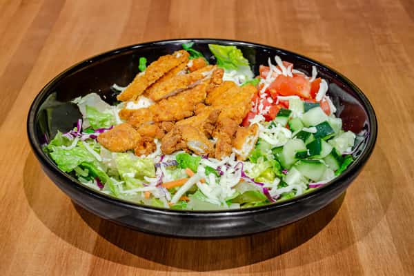 Chicken Tender Salad - Submarine House Sports Bar