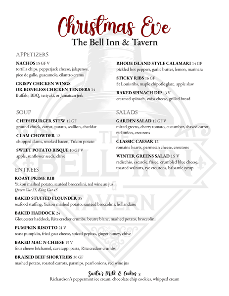 Christmas Eve - The Tavern at The Bell Inn