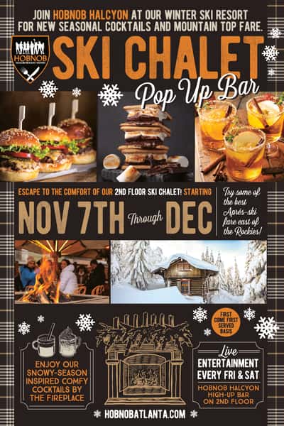 Ski Chalet Pop Up Bar - HOBNOB Neighborhood Tavern - Restaurant in ...