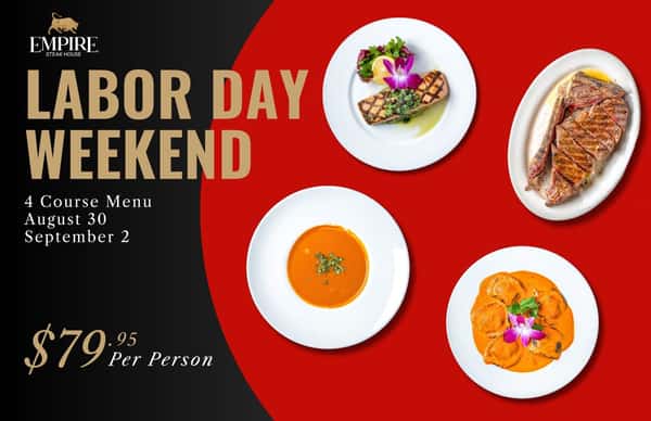Labor Weekend - Best Steakhouse in NYC for Prime Steak Cuts & Fine Dining