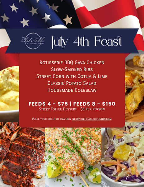 July 4th Take Home Feast - The Chefs Table