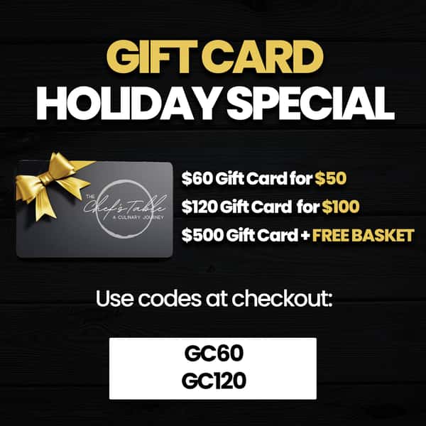 Gift Card Holiday Special - The Chefs Table