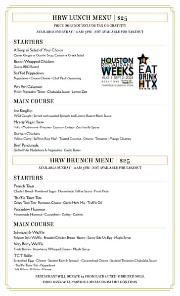 Houston Restaurant Week - The Chefs Table