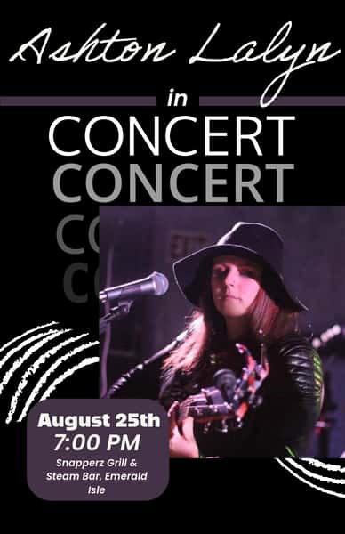 ** SPECIAL EVENT** Ashton Lalyn on Snapperz Beach!! - Snapperz Grill ...