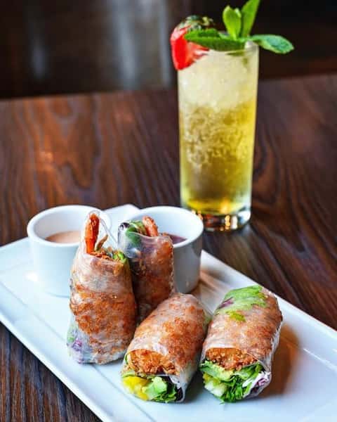 Shrimp Coconut Spring Rolls - Main Menu - Bamboo Bistro - Vietnamese ...