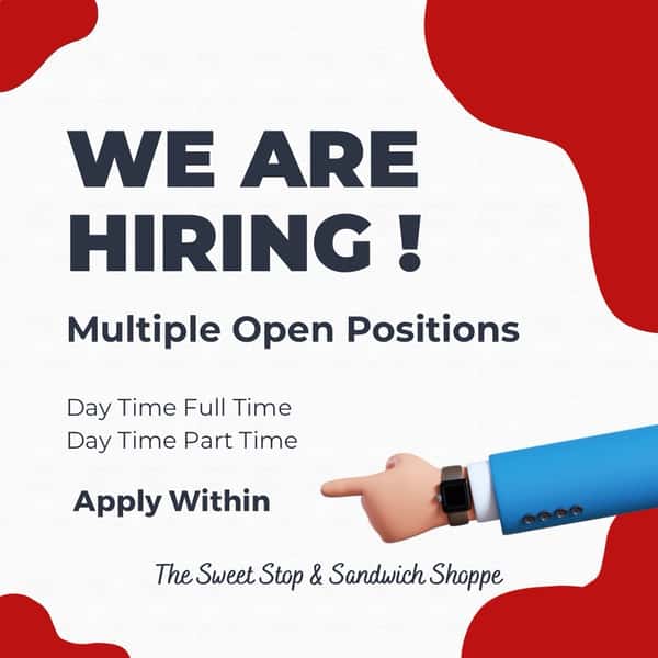 Menu - The Sweet Stop & Sandwich Shoppe