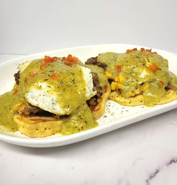 Short Rib Benedict - The Pan - American Restaurant in CA