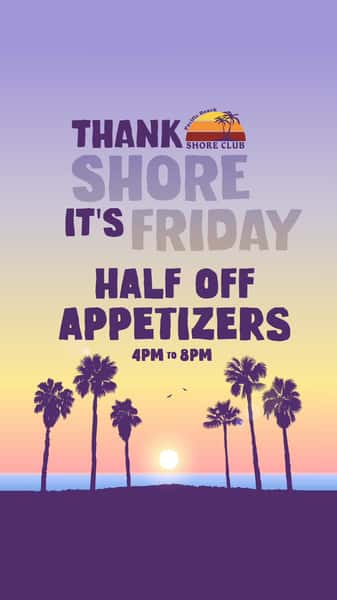 Menu - PB Shore Club