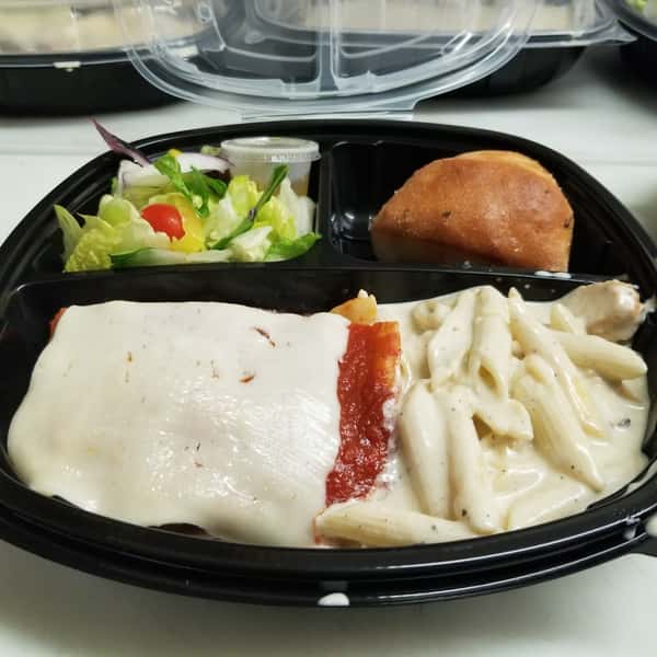 L Box Homemade Lasagna & Chicken Alfredo - Lunch Boxes - Antonio's ...