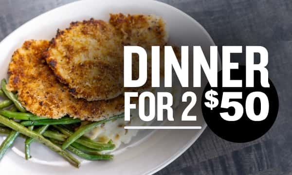 $50 DINNER FOR 2 PACKAGES - Not Your Average Joe's - American Restaurant