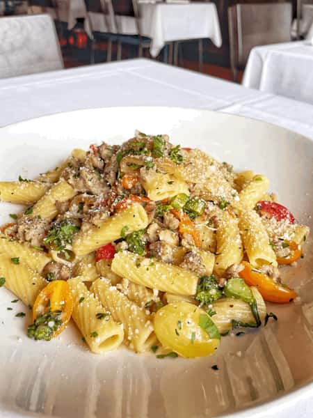 Sausage Rigatoni - Full Menu - Abby Park Restaurant - American ...