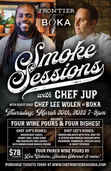 Smoke Sessions Series with Chef Jup & Chef Lee Wolen - Frontier | Noble ...