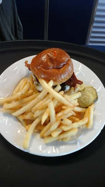 Coronary Burger 🍔 - The Sailing Cow - American Restaurant in Dennisport, MA