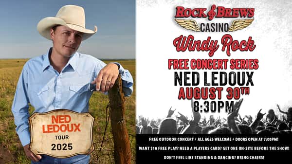Windy Rock Concert Series: Ned Ledoux! - Rock & Brews Casino Braman ...