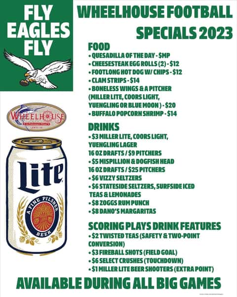 Football Sundays - Wheelhouse - Bar & Grill in Lewes, DE