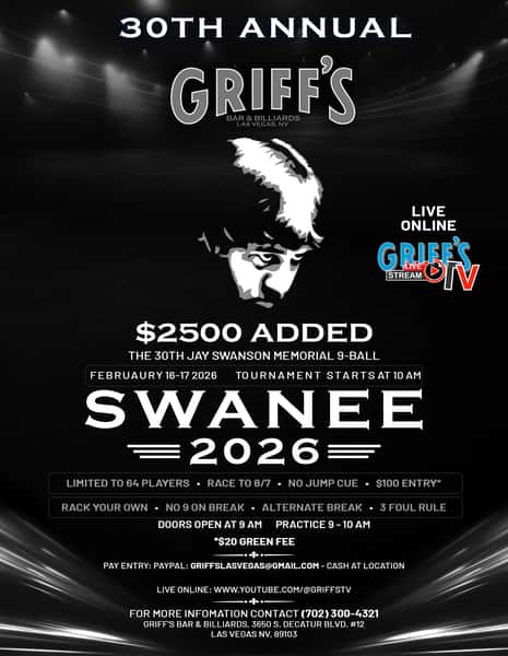 Jay Swanson Memorial - "The Swanee" - Griff's Bar & Billiards - Las ...