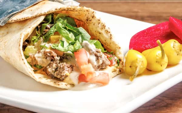 Chicken Shawarma Wrap - Main Menu - Lusy's Mediterranean Cafe & Grill ...