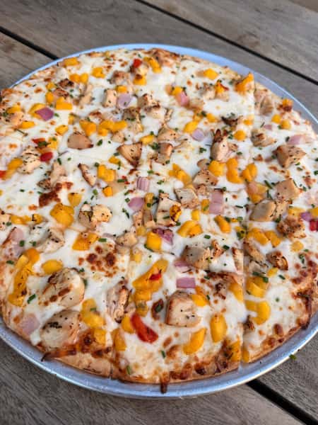 Mango Chicken Pizza - Oak Barrel Public House - American Restaurant ...