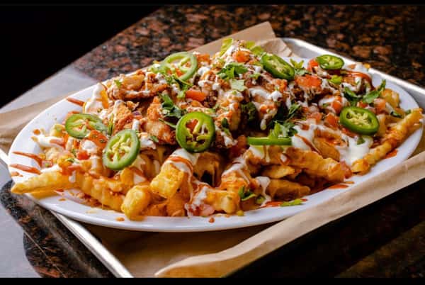 Swamp fries w/chicken - Menu - Sharon's Creole Kitchen - Creole ...
