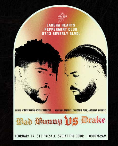 Bad Bunny Vs. Drake - The Peppermint Club - Bar in West Hollywood, CA