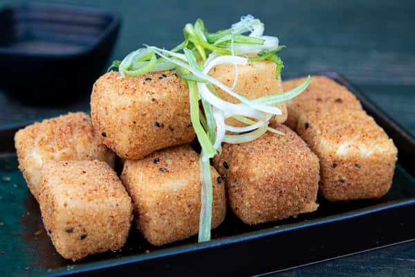 Crispy Sesame Tofu Squares 炸豆腐 - Dumpling Time - Asian Restaurant in CA
