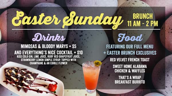 Easter Sunday Brunch - American Food & Live Music Restaurant | Rock & Brews