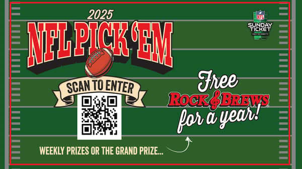 NFL Pick'Em - American Food & Live Music Restaurant | Rock & Brews